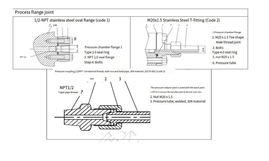 Double flange remote transmission diaphragm pressure transmitter - RIYUE